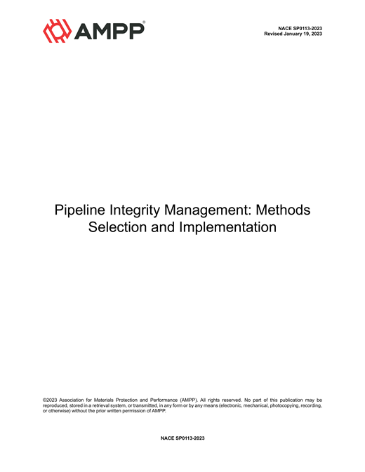 Pipeline Integrity Management: Methods Selection and Implementation | Standards | Association ...